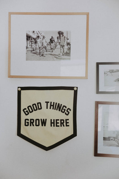 Good Things Grow Here Pennant – Mango & Main