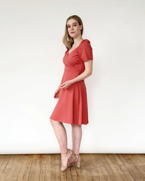 Sabine Dress - Pink Rust – Mango & Main
